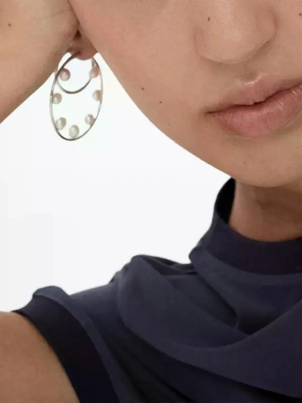 MARIA BLACK Baroque Neo Hoop Earring