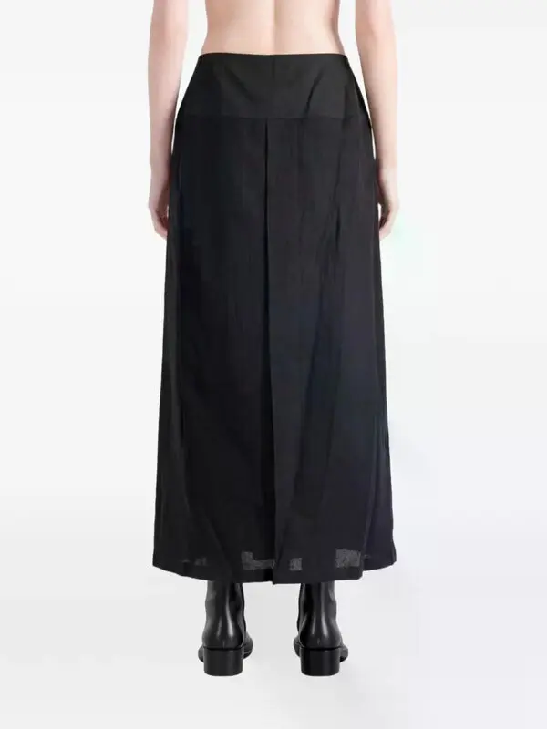 Yohji Yamamoto Pleated Maxi Skirt