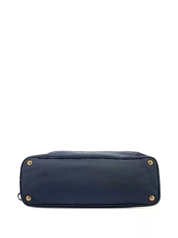 Prada 2013-2026 Saffiano Trimmed Tessuto Tote Bag