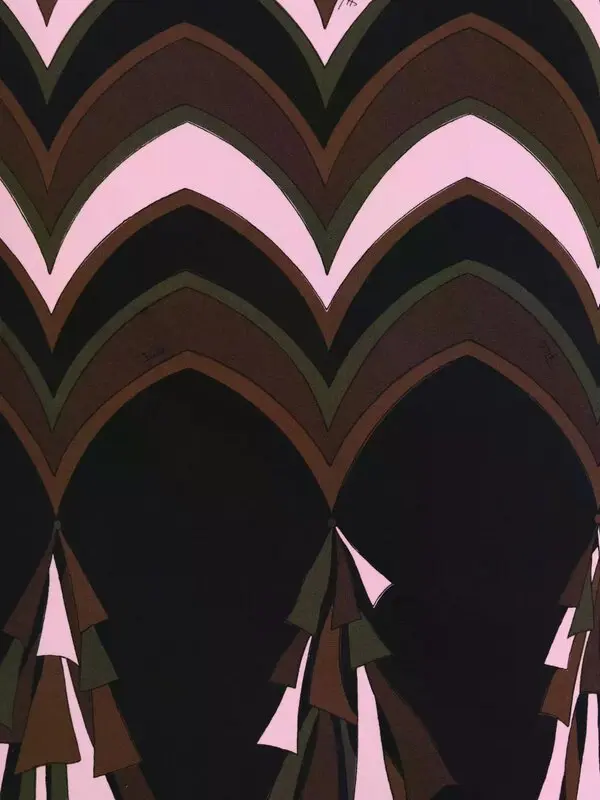 Emilio Pucci Baiadera Print Tecno Couture Skirt