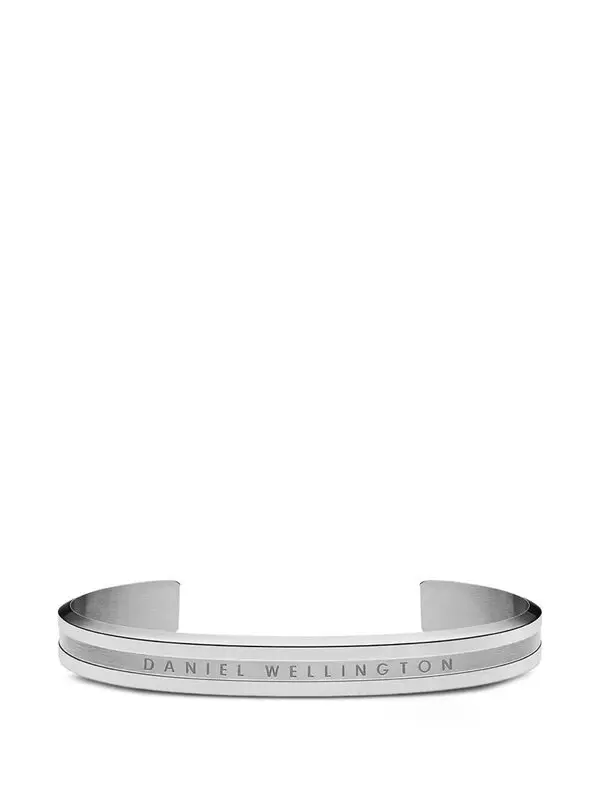 DANIEL WELLINGTON Elan Engraved Logo-cuff Bracelet - Silver