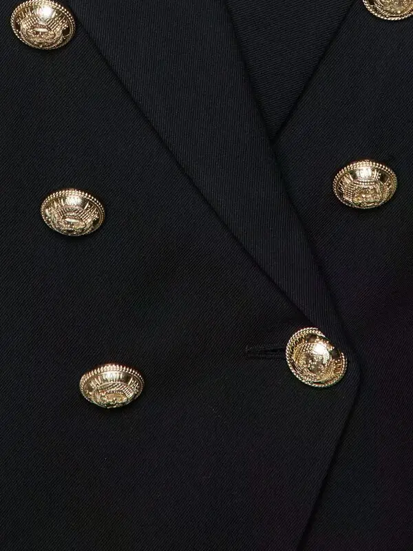 Balmain Double-breasted Gabardine Blazer