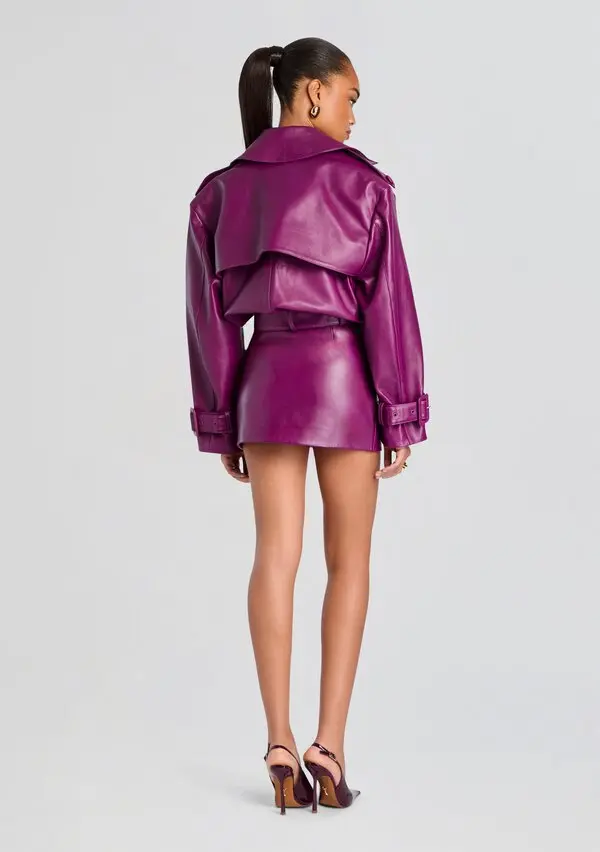 Retrofete Valerie Leather Skirt