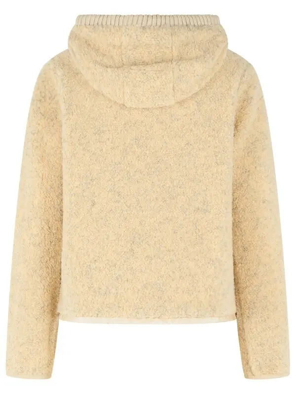 Moncler Beige Cotton Blend Sweater - Cream