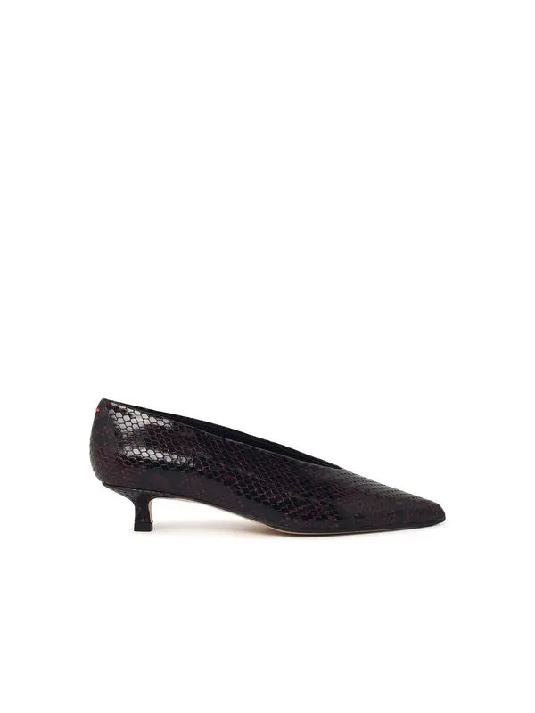 AeydĒ Clara' Burgundy Leather Pumps - Multicolor