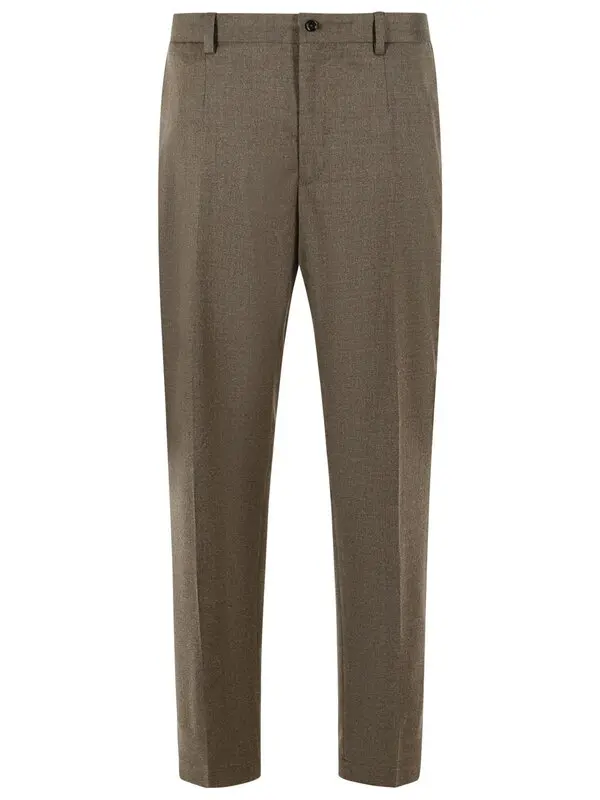 Dolce & Gabbana Brown Virgin Wool Trousers