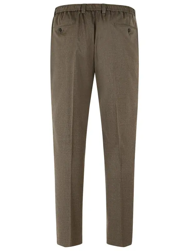 Dolce & Gabbana Brown Virgin Wool Trousers