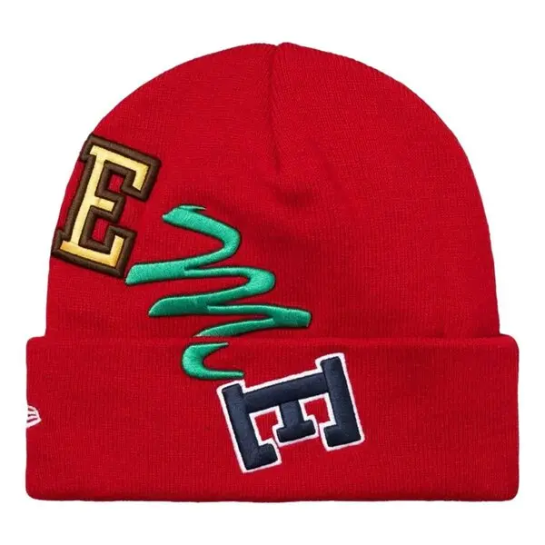 Supreme Fw26 New Era Arc Beanie - Red