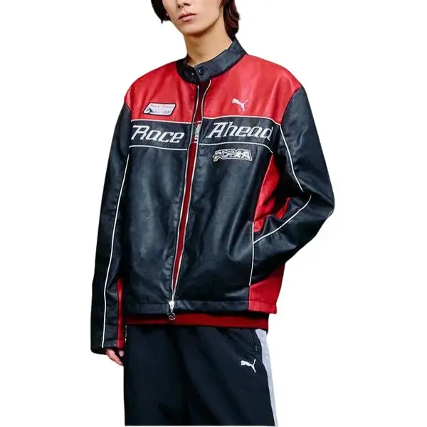 PUMA Race Ahead Bomber Jacket 'black Red