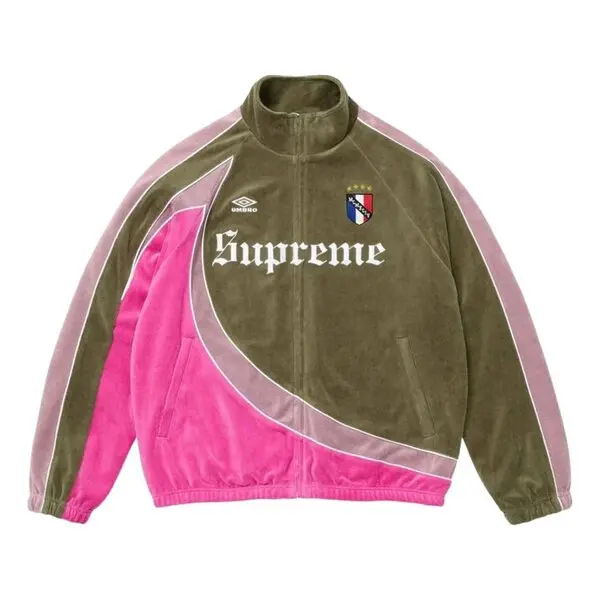 Supreme Fw26 X Umbro Velour Track Jacket