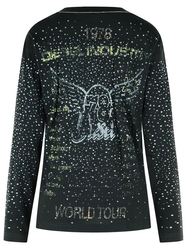DIESEL® Long Sleeve T-shirt In Cotton