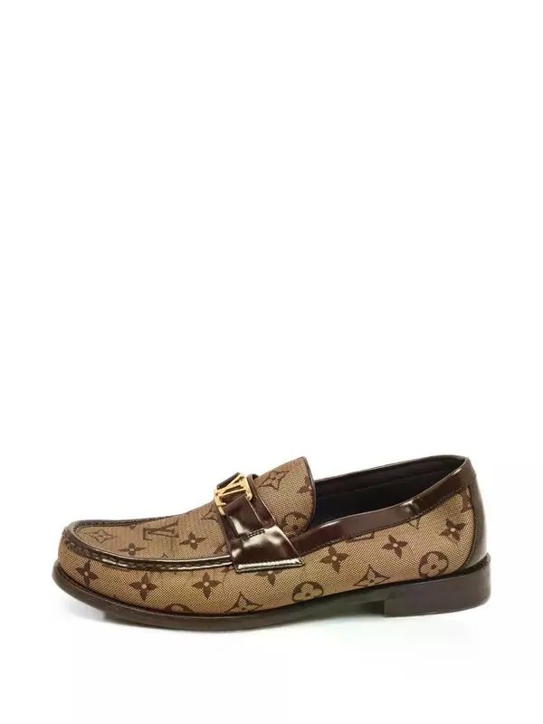 LOUIS VUITTON Major Monogram Canvas Loafers