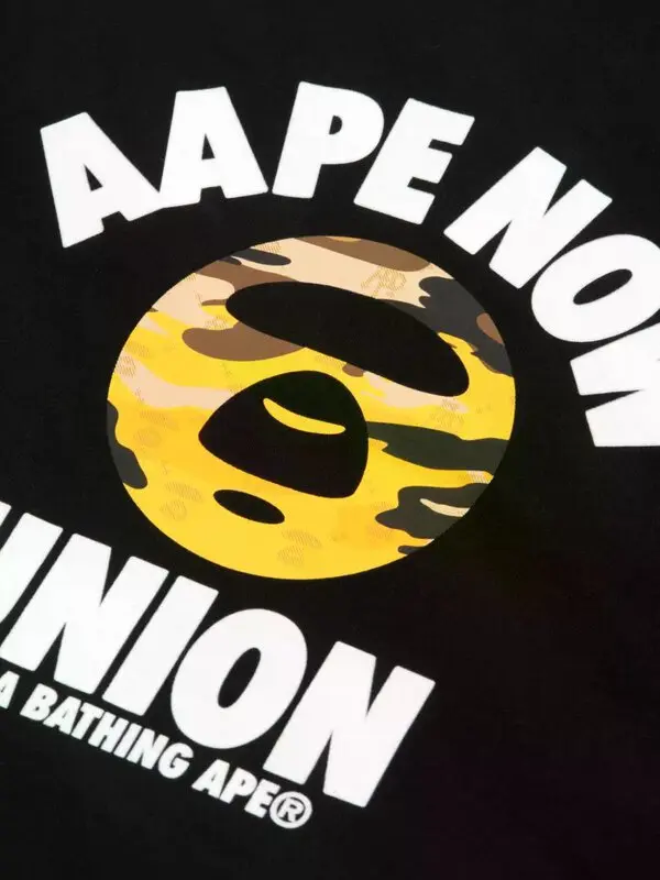 AAPE BY *A BATHING APE Moonface Logo-print T-shirt