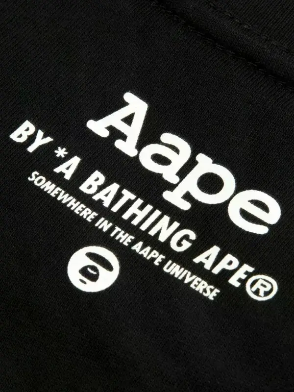 AAPE BY *A BATHING APE Moonface Logo-print T-shirt