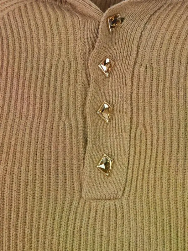 DONDUP Ribbed Crystal-embellished Sweater