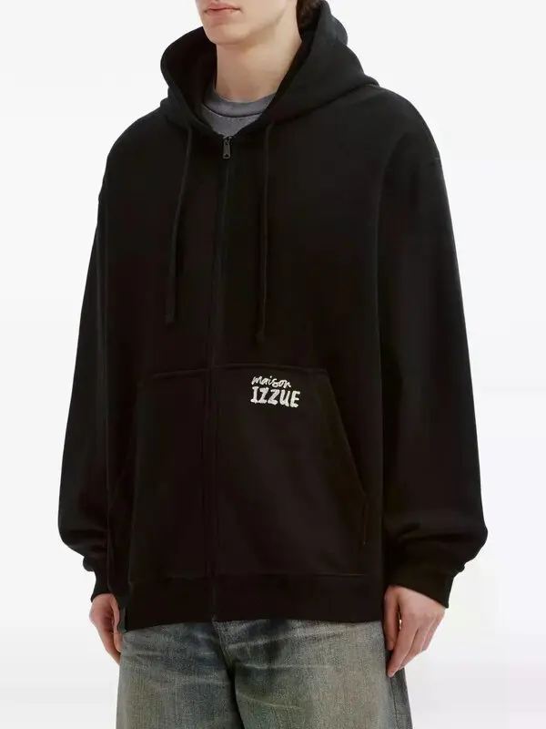 Izzue Logo-print Zip-up Hoodie