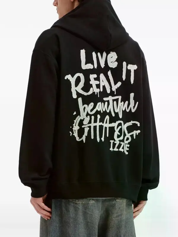 Izzue Logo-print Zip-up Hoodie