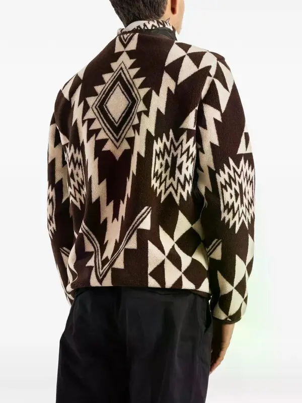 Moncler Geometric-pattern Fleece Jacket