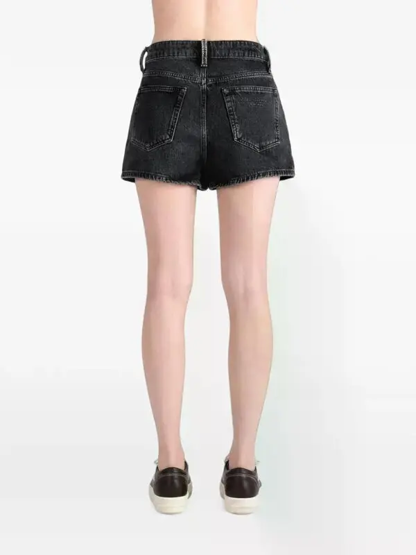 Alexander Wang Crystal-embellished Aged-effect Skirt