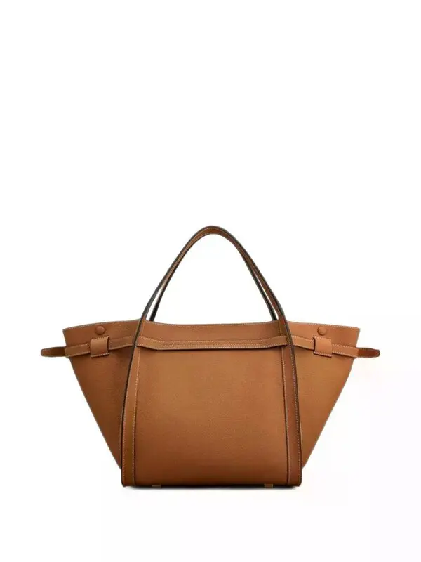 TOD'S T Signature Shopping Bag In Leather Small - Brown