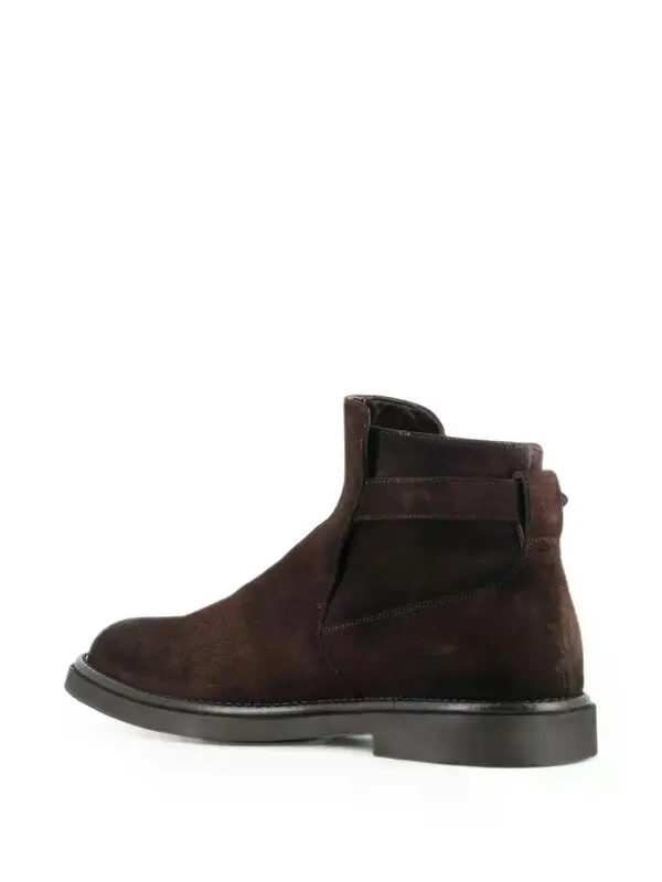 ALEXANDER HOTTO Buckle-fastening Suede Boots