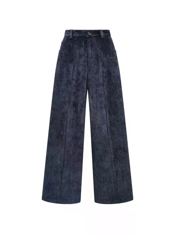 Malìparmi Corduroy Wide-leg Palazzo Pants