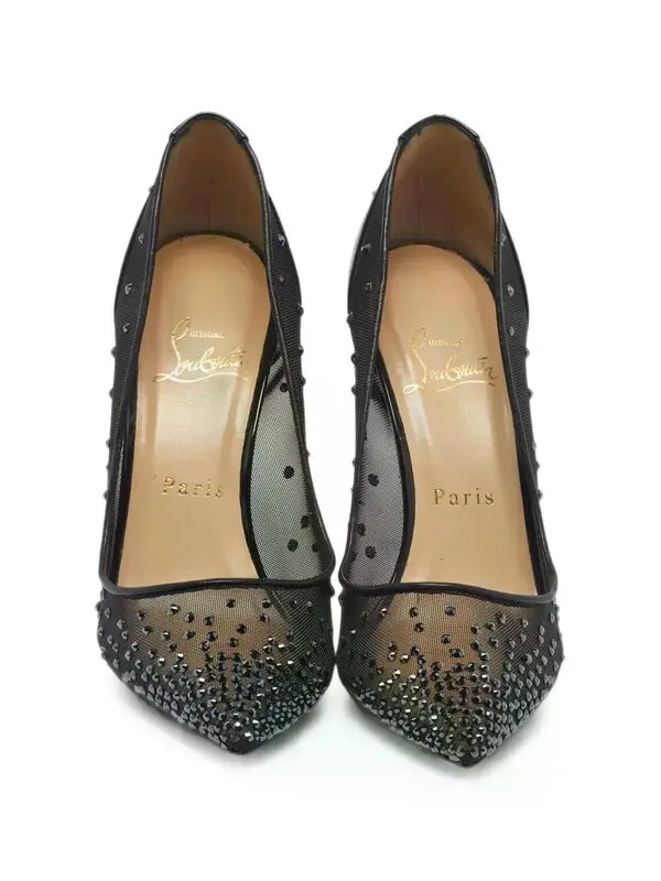 CHRISTIAN LOUBOUTIN Follies Strass Mesh Pumps
