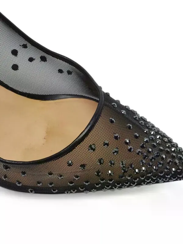 CHRISTIAN LOUBOUTIN Follies Strass Mesh Pumps