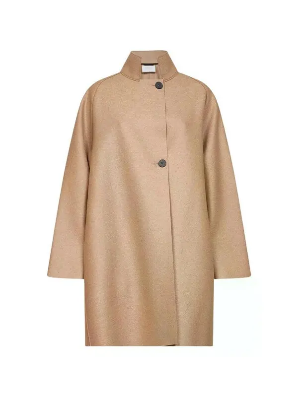 Harris Wharf London High-neck Virgin Wool Coat