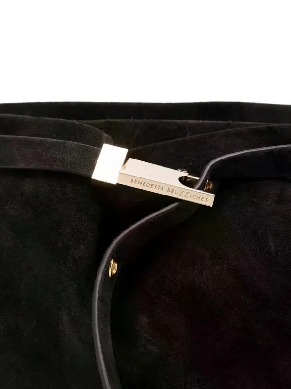Benedetta Bruzziches Lauren Buckle-fastening Suede Shoulder Bag