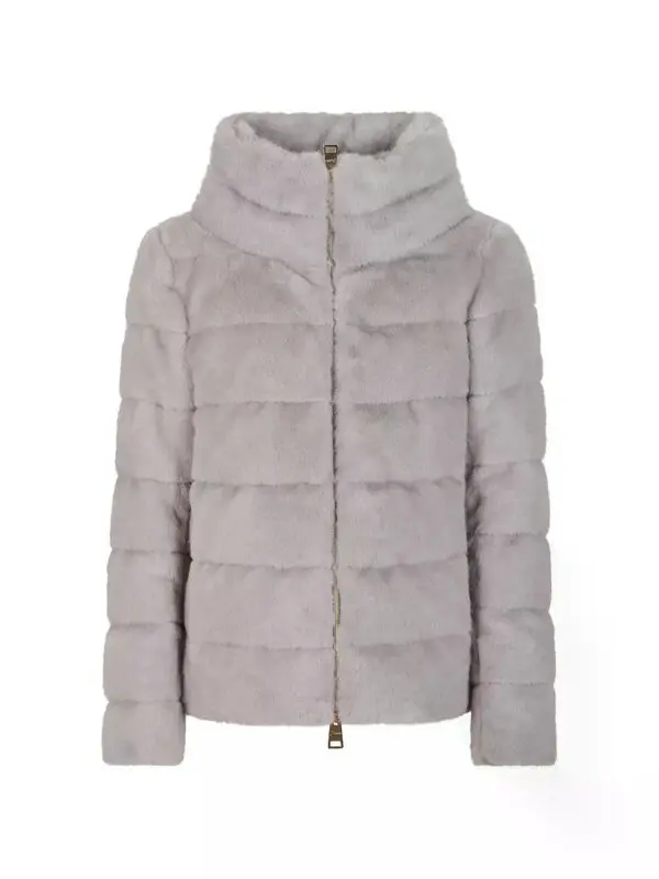 Herno Quilted Faux-fur Jacket