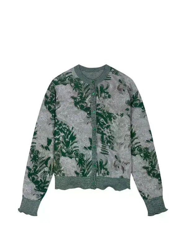 JNBY Jacquard-knit Cropped Cardigan