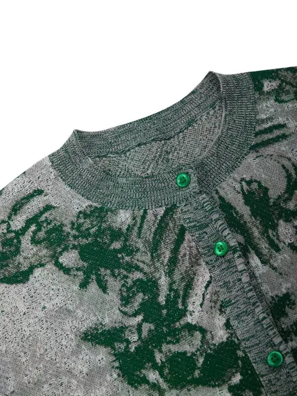 JNBY Jacquard-knit Cropped Cardigan