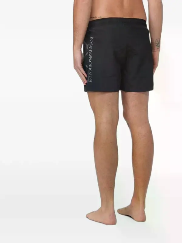 EA7 Logo-print Drawstring Swim Shorts