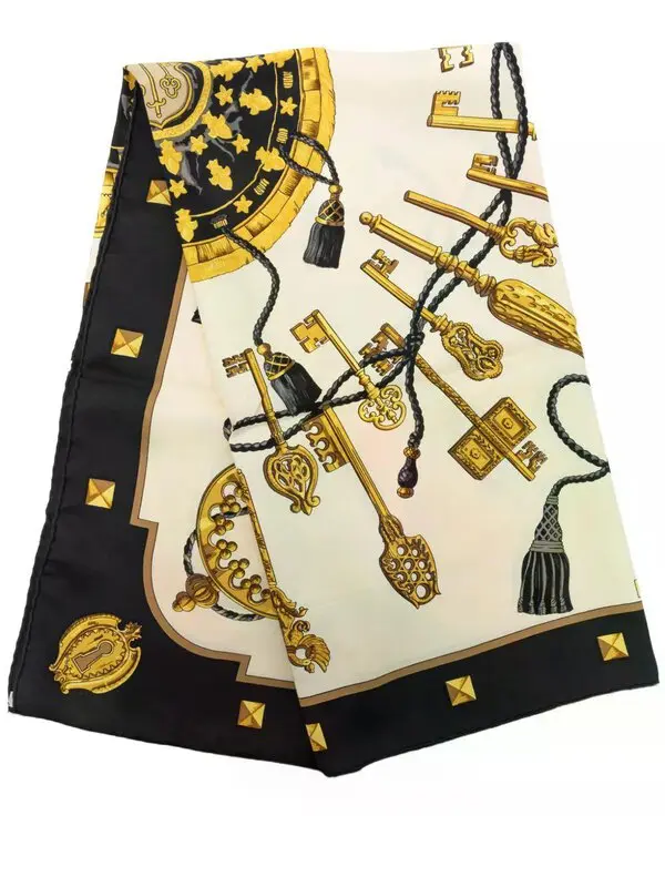 Hermès 1998-2002 Les Cles Silk Scarf 90 Scarves
