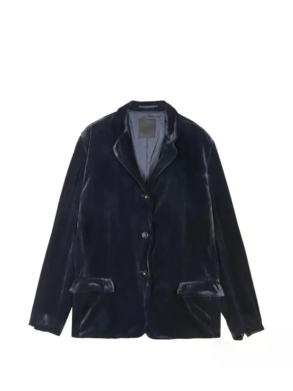 JNBY Twist-hem Velvet Blazer