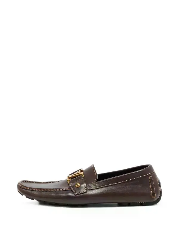 LOUIS VUITTON Monte Carlo Logo-plaque Loafers
