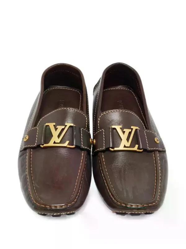 LOUIS VUITTON Monte Carlo Logo-plaque Loafers