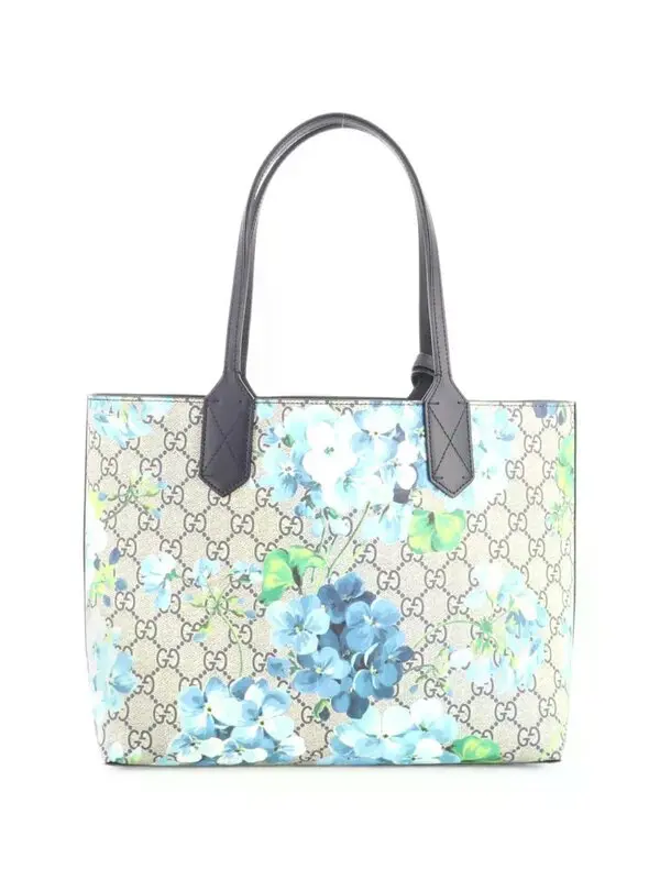 Gucci Reversible Blooms Gg Print Leather Small Tote Bag