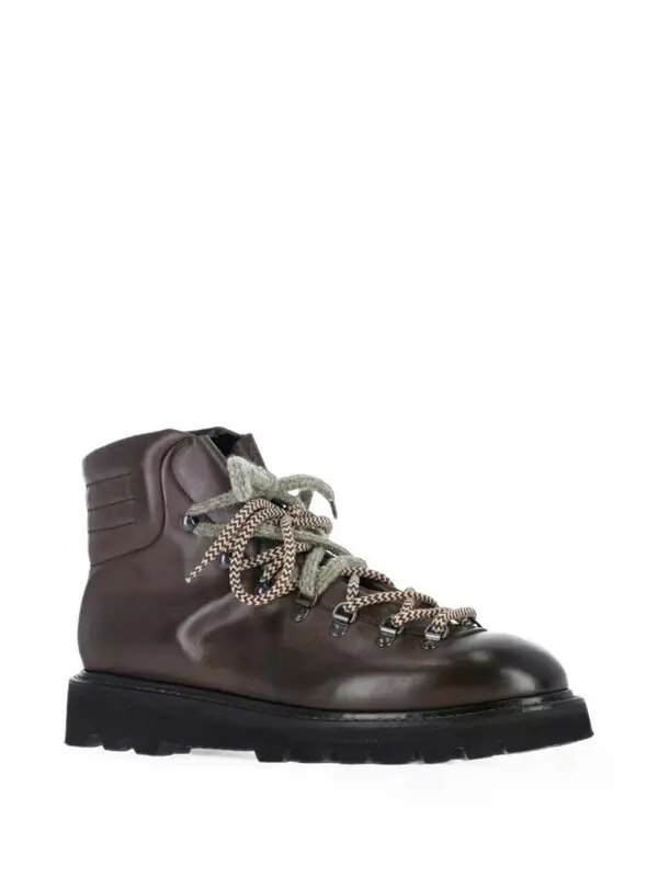 Premiata Leather Boots - Brown