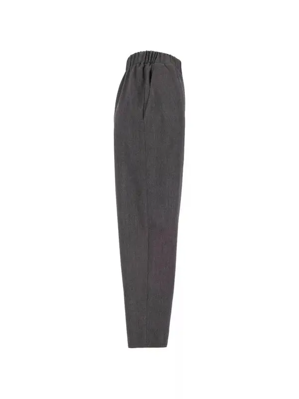 Dusan Elasticated-waistband Tapered Trousers