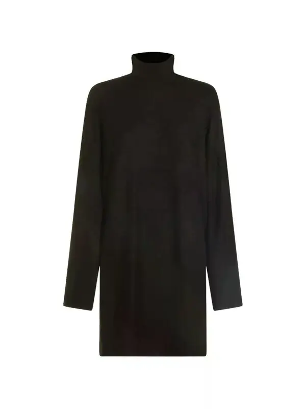 THOM KROM High-neck Long-sleeved Shift Mini Dress