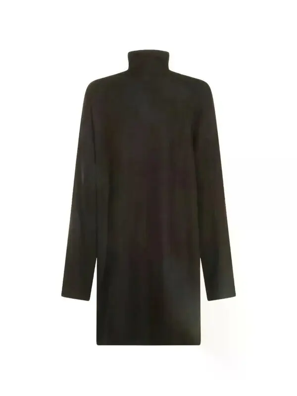 THOM KROM High-neck Long-sleeved Shift Mini Dress