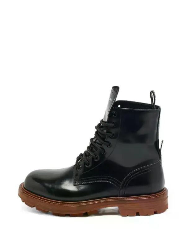 Alexander McQueen Worker Lace-up Combat Boots