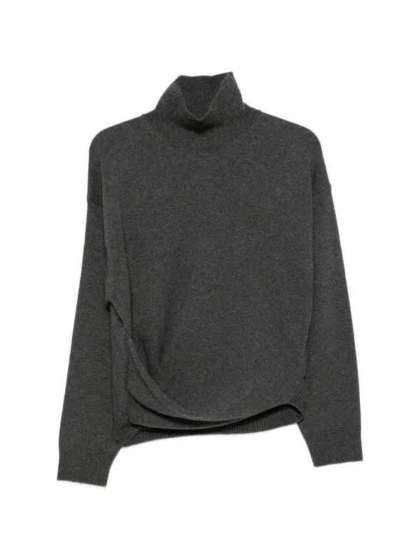 RÓHE Sculptural Wrap-detail Turtleneck Sweater