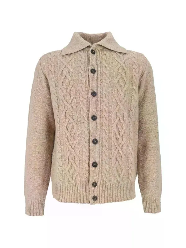 Peserico Cable-knit Button-up Cardigan