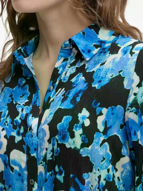 MORGAN Floral-print Button-down Shirt