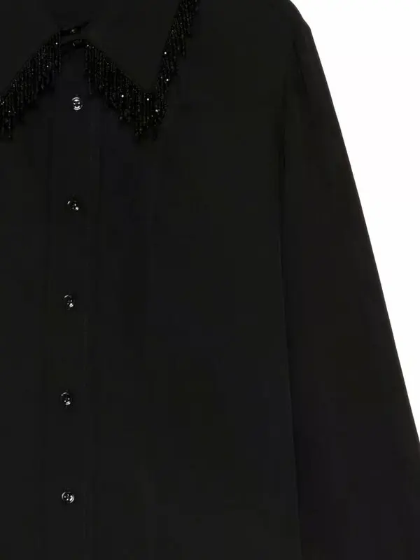 Dice Kayek Embellished-collar Silk Shirt