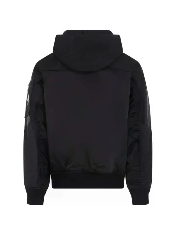 Moose Knuckles Georgie Satin-finish Bomber Jacket - Black