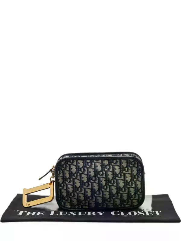 Dior 2018 Diorquake Oblique Canvas Clutch Bag